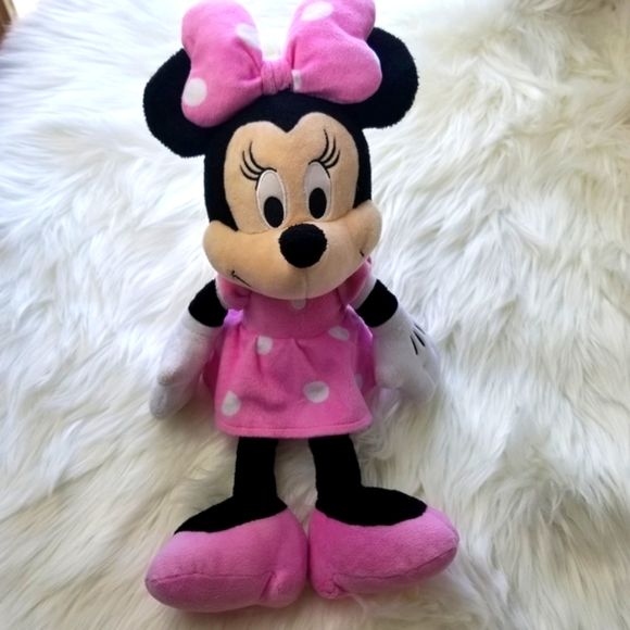 Disney | Toys | Disney Mimi Pink Polka Dot Washable Plush Toy | Poshmark